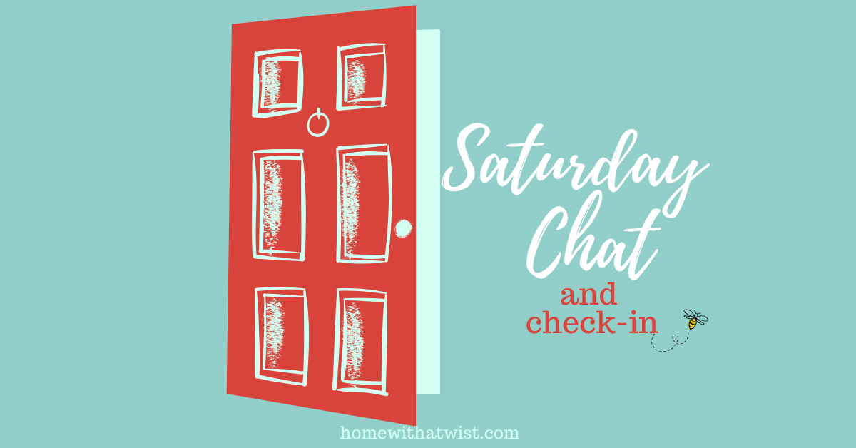 Saturday Chat and Check-in: Coming from my Vanity! | Home with a Twist